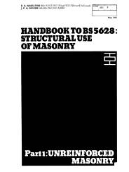 Handbook to BS 5628: structural use of masonry: Part 1: Unreinforced ...