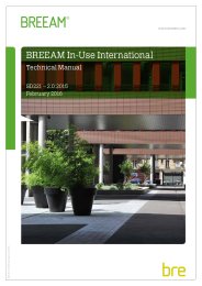 BREEAM in-use international. Technical manual - The Construction ...