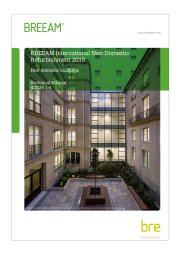 BREEAM international refurbishment and fit-out. Non-domestic buildings ...