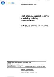 High alumina cement concrete in existing building superstructures - The ...