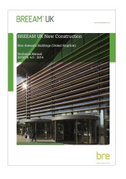 BREEAM UK new construction - non-domestic buildings (UK). Technical ...