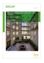 BREEAM international refurbishment and fit-out. Non-domestic buildings ...