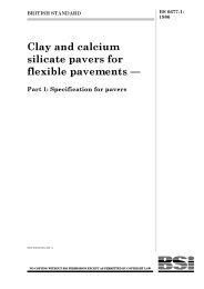 Clay and calcium silicate pavers for flexible pavements. Specification ...