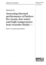Methods for assessing thermal performance of boilers for steam, hot water and high temperature ...