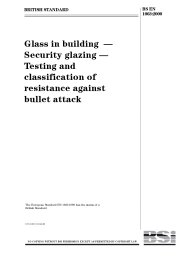Glass in building - Security glazing - Testing and classification of ...