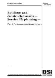 Buildings and constructed assets - Service life planning. Performance ...