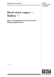 Steel wire ropes - safety. Stranded ropes for general lifting ...