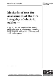 Methods of test for assessment of the fire integrity of electric cables ...