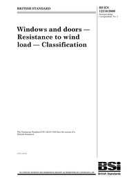 Windows and doors - Resistance to wind load - Classification (AMD ...