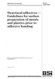 Structural adhesives - guidelines for surface preparation of metals and ...
