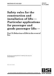 Safety rules for the construction and installation of lifts - Particular applications for ...