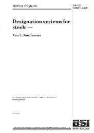 Designation systems for steel. Steel names (Withdrawn) - The ...