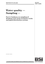 Water quality - sampling. Guidance on sampling of drinking water from ...