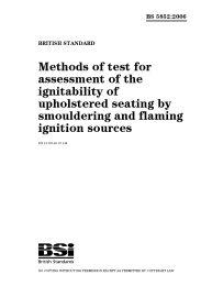Methods of test for assessment of the ignitability of upholstered ...