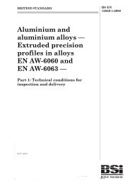 Aluminium and aluminium alloys - Extruded precision profiles in alloys ...