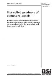 Hot rolled products of structural steels. Technical delivery conditions for flat products of ...