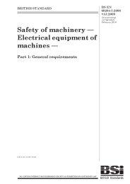 Safety of machinery - Electrical equipment of machines. General ...