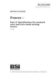 Fences. Specification for strained wire and wire mesh netting fences ...