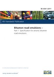Bitumen road emulsions. Specification for anionic bitumen road ...