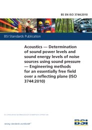 Acoustics - Determination of sound power levels and sound energy levels of noise sources using ...