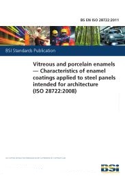 Vitreous and porcelain enamels - Characteristics of enamel coatings applied to steel panels ...