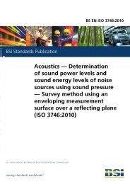Acoustics - Determination of sound power levels and sound energy levels of noise sources using ...