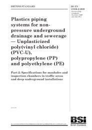 Plastics piping systems for non-pressure underground drainage and sewerage - Unplasticized poly ...