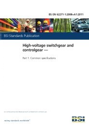 High-voltage switchgear and controlgear. Common specifications (+A1:2011) (Withdrawn) - The ...