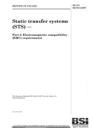 Static Transfer Systems (STS). Electromagnetic compatibility (EMC ...