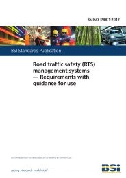 Road traffic safety (RTS) management systems - requirements with ...