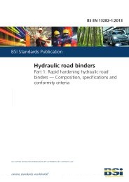 Hydraulic road binders. Rapid hardening hydraulic road binders ...