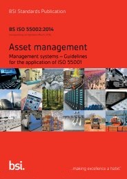 Asset management - Management systems - Guidelines for the application of ISO 55001 ...