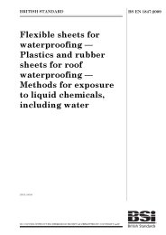 Flexible sheets for waterproofing - Plastics and rubber sheets for roof waterproofing - Methods ...