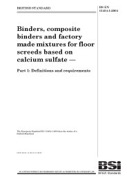 Binders, composite binders and factory made mixtures for floor screeds ...