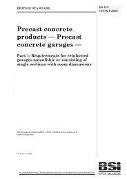 Precast concrete products - precast concrete garages. Requirements for ...