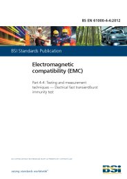 Electromagnetic compatibility (EMC). Testing and measurement techniques ...