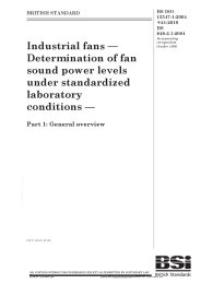 Industrial fans - determination of fan sound power levels under standardized laboratory ...