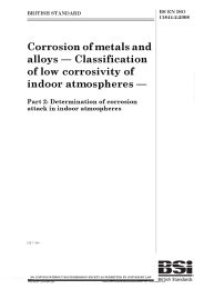 Corrosion of metals and alloys - classification of low corrosivity of ...
