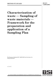 Characterization of waste - sampling of waste materials - framework for ...