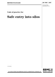 Code of practice for safe entry into silos (Incorporating amendment 1 ...