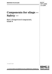 Components for slings - Safety. Forged steel components, grade 8 (+A1 ...