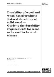 Durability of wood and wood-based products - natural durability of ...