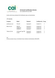 CAI aerial certification scheme - The Construction Information Service