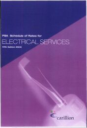 PSA Schedule of rates for electrical services. 5th edition - 2006 ...