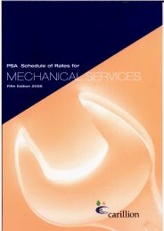 PSA Schedule of rates for mechanical services. 5th edition - 2006 ...