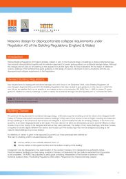 Masonry design for disproportionate collapse requirements under ...