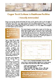 Copper touch surfaces in healthcare facilities - naturally ...