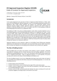 CIC Approved Inspectors Register (CICAIR) Code of conduct for approved ...
