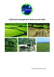 Catchment management - land use and water - The Construction ...