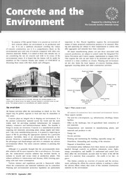 Concrete and the environment - The Construction Information Service